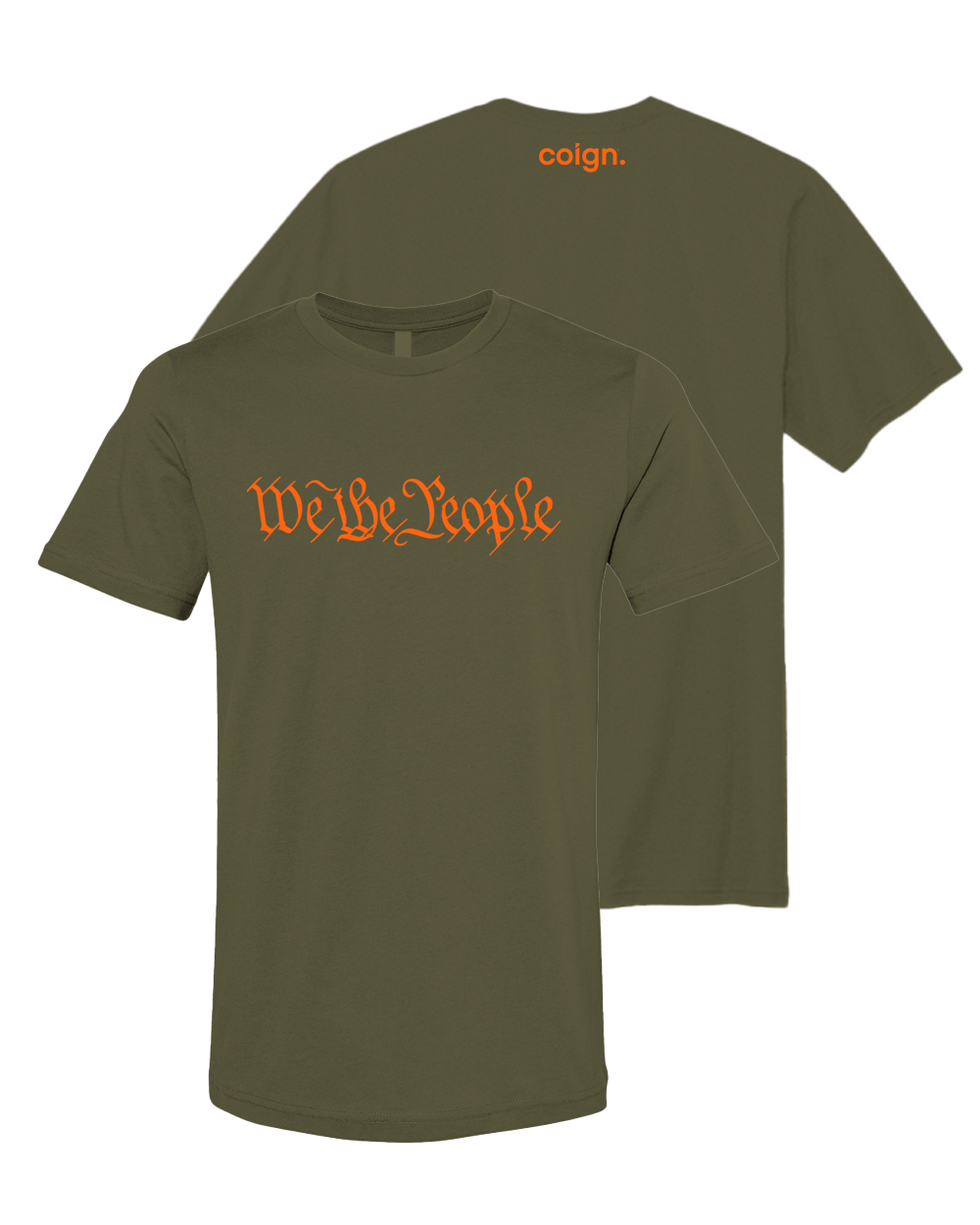 We The People Classic Tee HUNTING EDITION (Olive Dab Green) – Coign Merch